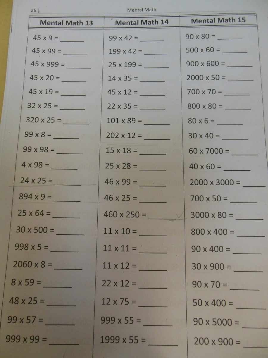 Growing Mental Math Skills – Eclectic Homeschooling
